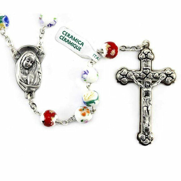 Ceramic Rosary - Catholic Prayer Beads - Blessed Pope Francis -Blessed ...