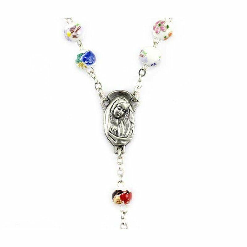 Ceramic Rosary - Catholic Prayer Beads - Blessed Pope Francis -Blessed ...